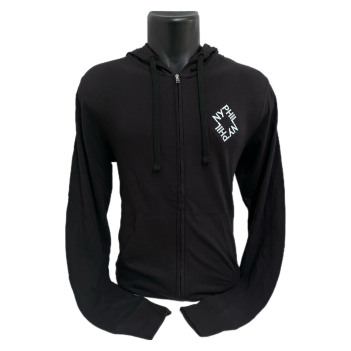 Hoodie (Black with drawstrings) – NY Phil